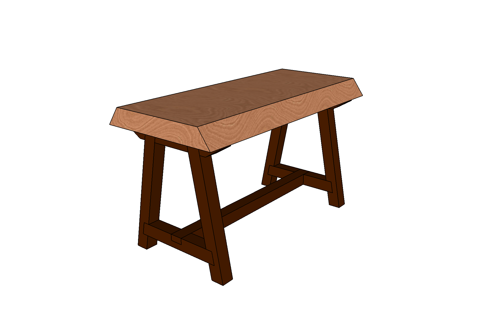 Live Edge Slab Coffee Table With Bow Ties : 11 Steps (with Pictures ...