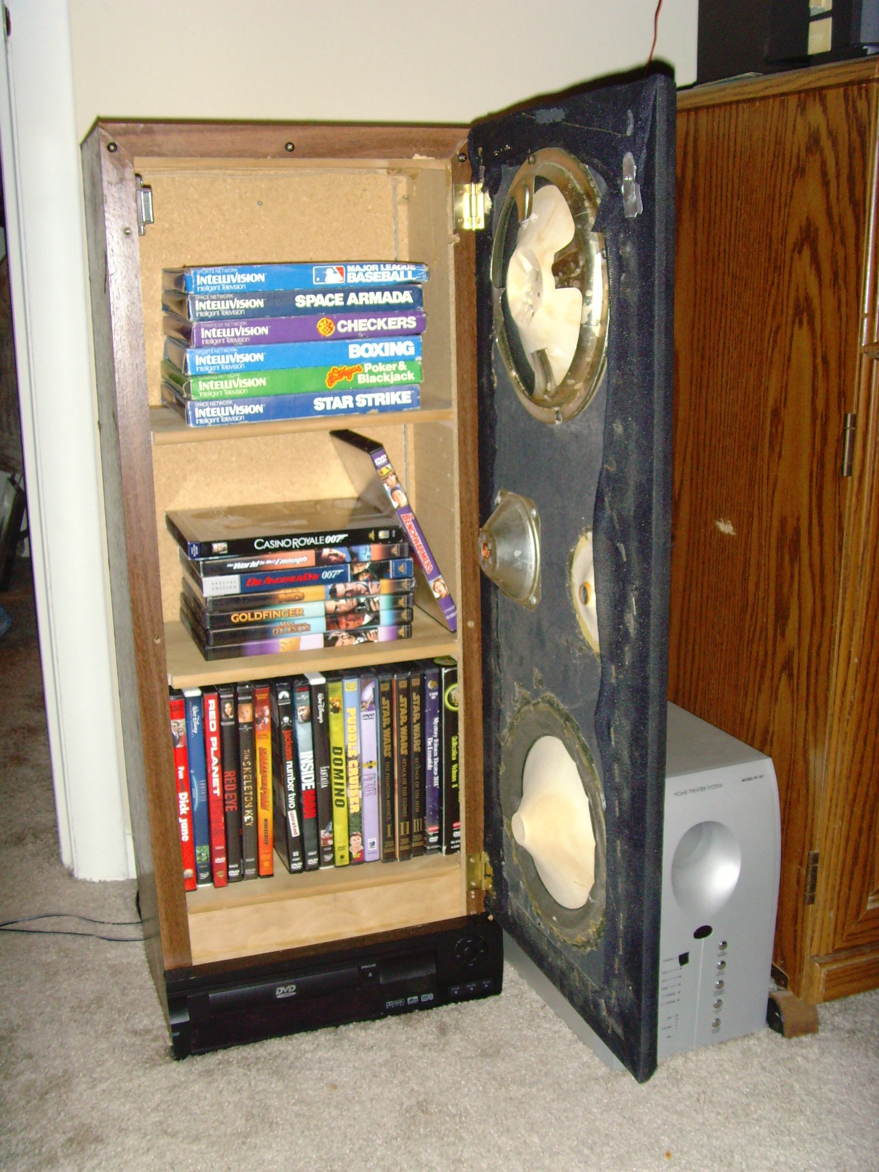 Speaker With Hidden DVD Shelves & DVD Player : 11 Steps (with Pictures ...