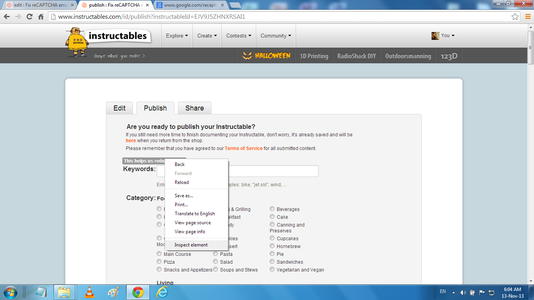 Fix Recaptcha Errors On Instructables 4 Steps Instructables
