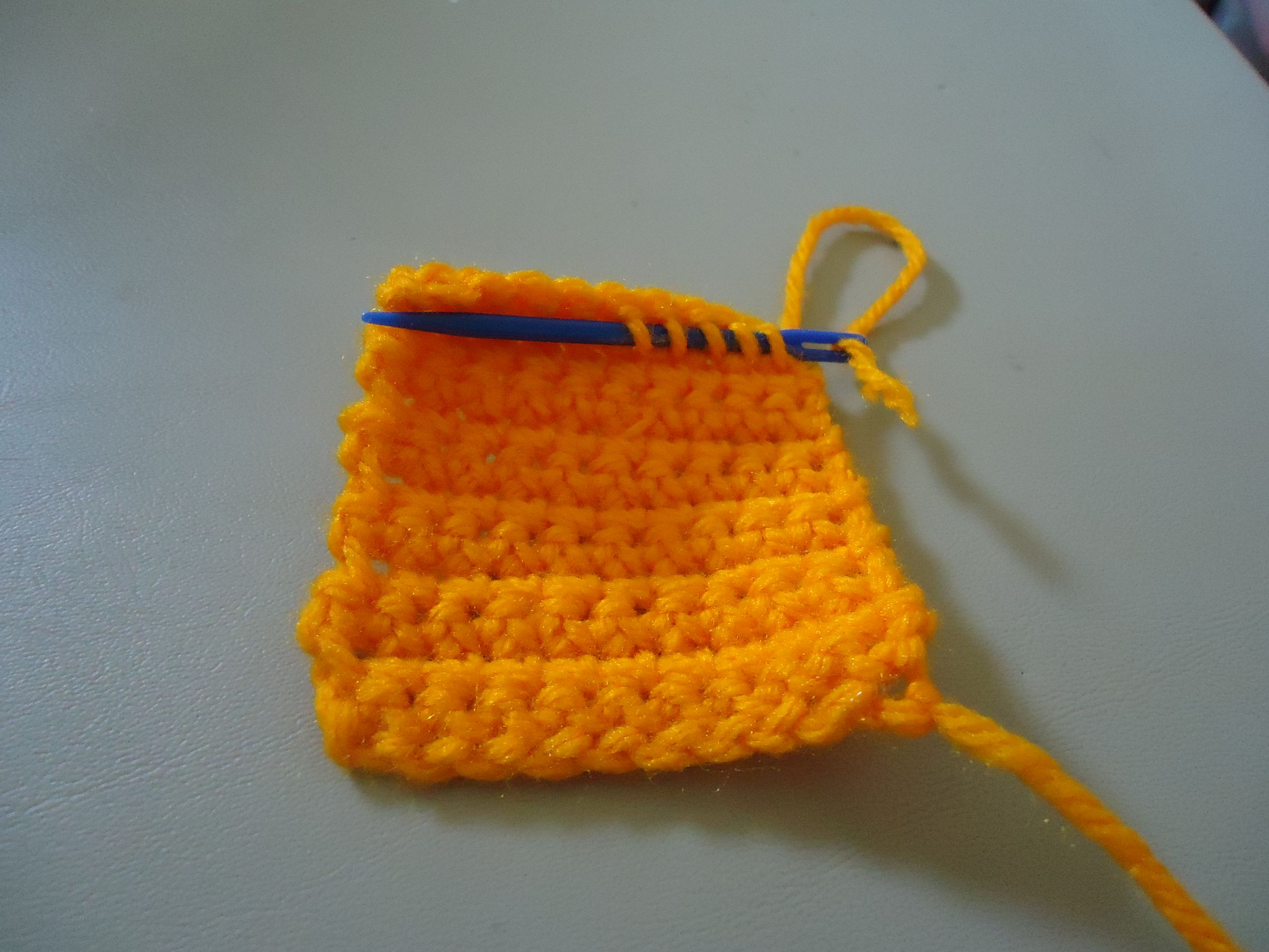 First Beginner Crochet Project: Single Crochet Square : 18 Steps (with ...