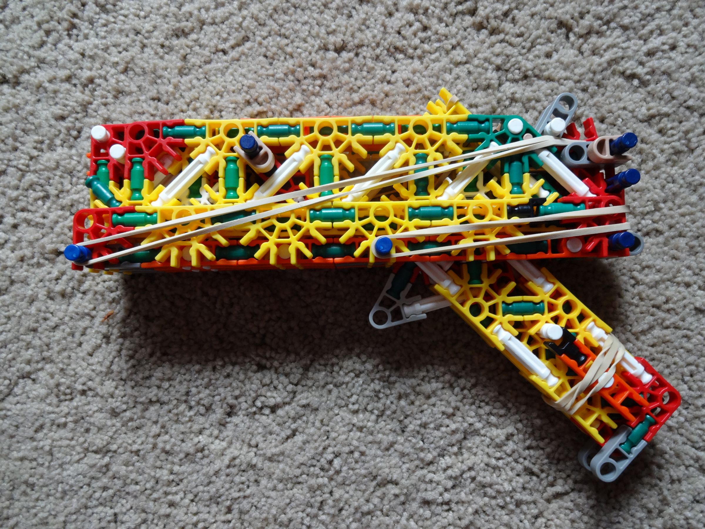 Review: Blue Mullet's K'NEX Semi Auto Blowback Pistol - Instructables
