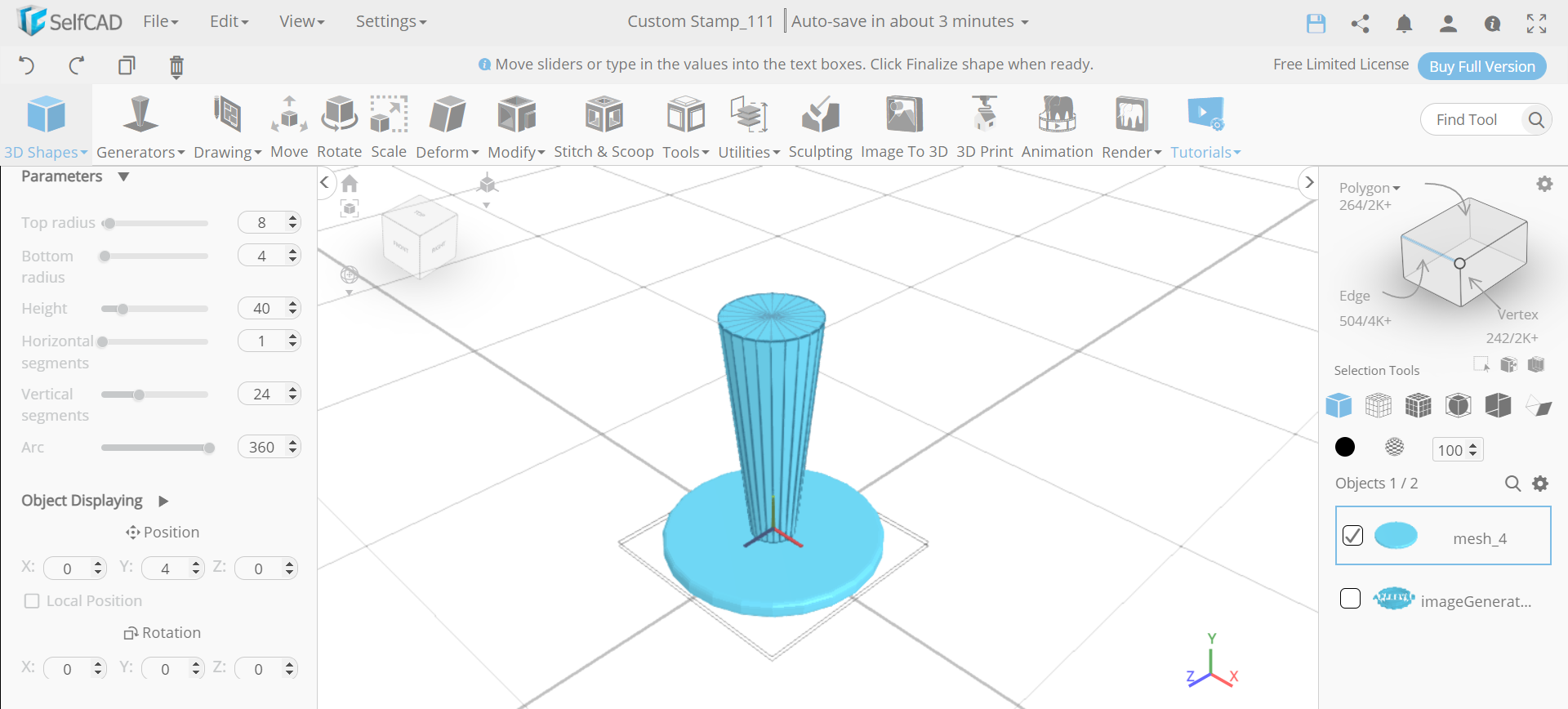 HOW TO CREATE a 3D CUSTOM STAMP USING 3D MODELLING SOFTWARE : 7 Steps ...