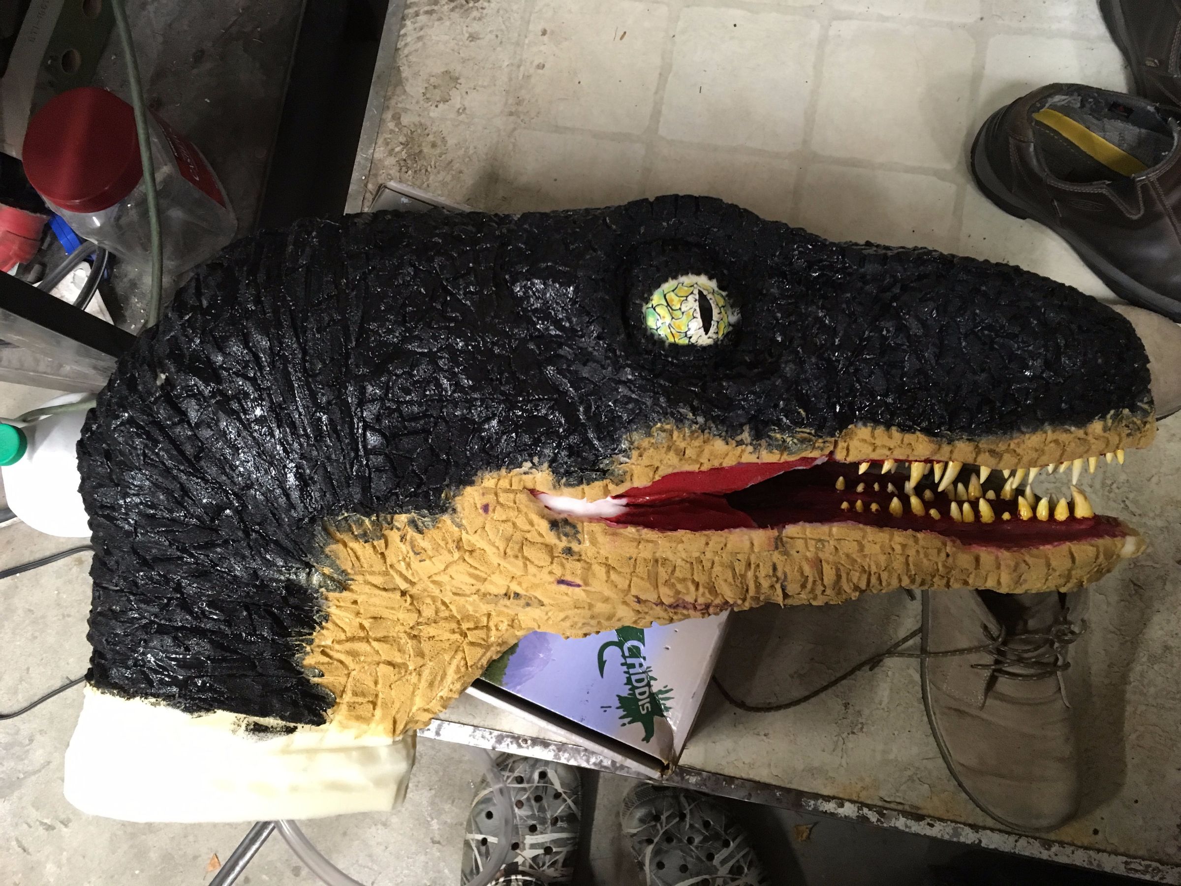 Life Size Raptor Head From Jurassic Park (part of Full Costume) : 6 ...