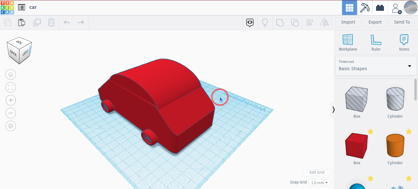 TinkerCAD Car (Basic) : 7 Steps - Instructables