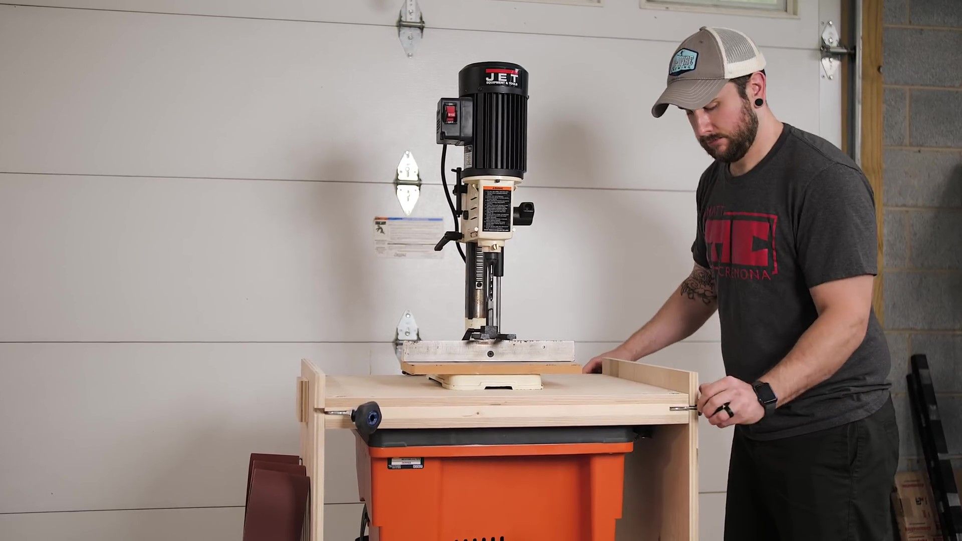 How to Build a DIY Flip Top Tool Stand Workstation // Woodworking Shop ...