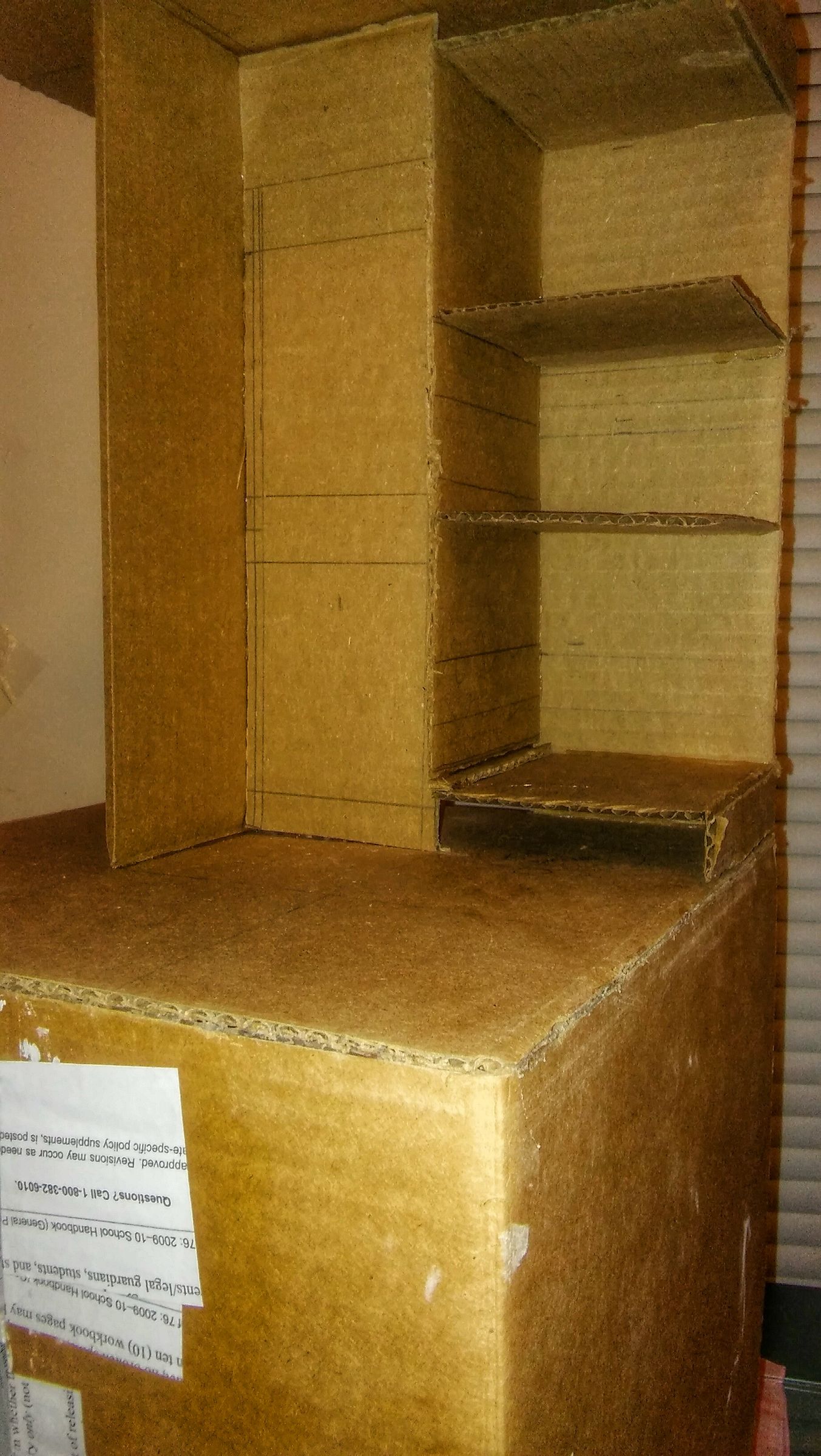 DIY Cardboard Craft Tower Organizer : 10 Steps (with Pictures ...