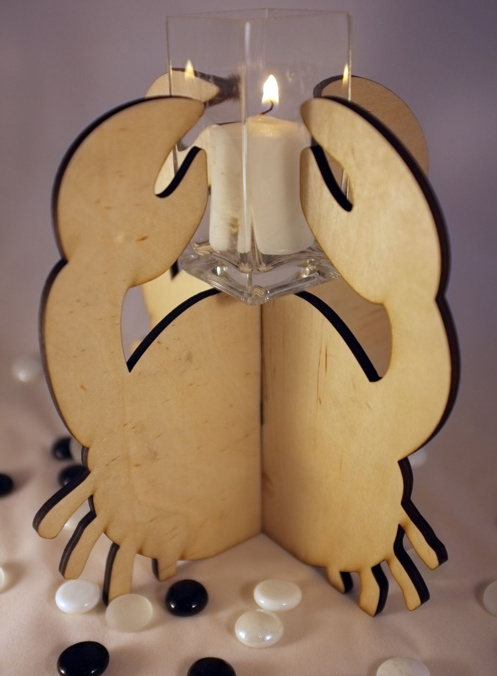 Laser Cut Table Centerpiece - Crab Candleholder : 6 Steps (with ...