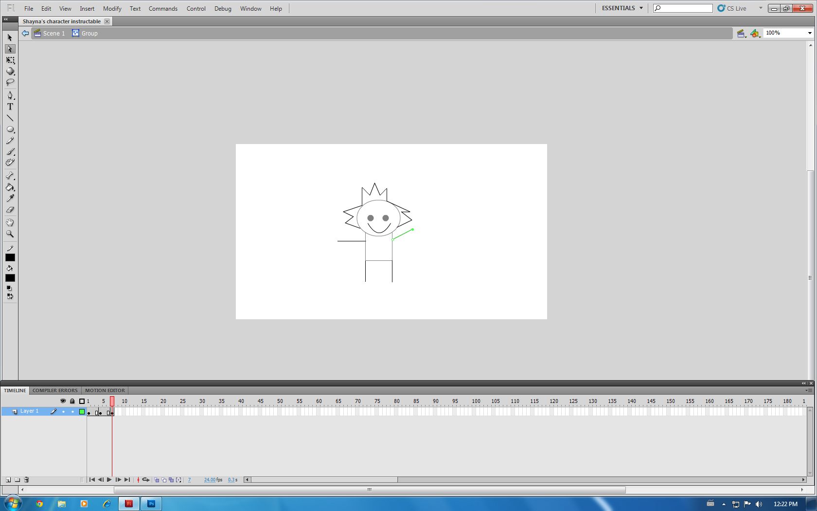 How to Create a Simple Character in Adobe Flash CS5.5 : 5 Steps ...