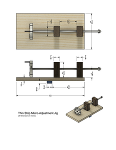 Thin-Strip Cutting Jig With Micro Adjustment : 4 Steps (with Pictures ...