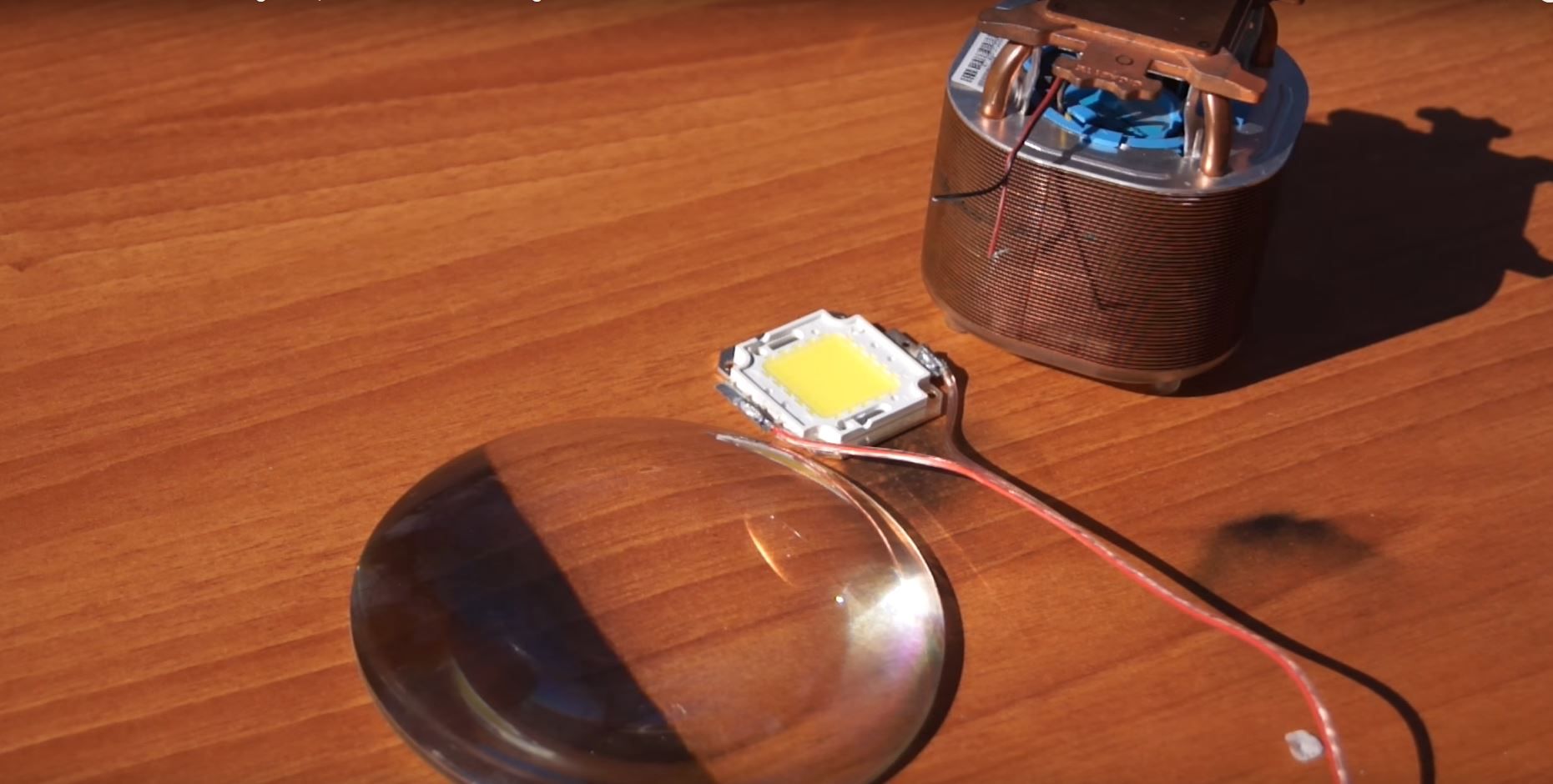 Monster 100w LED Flashlight 10,000 Lumens With Huge Lenses : 3 Steps ...