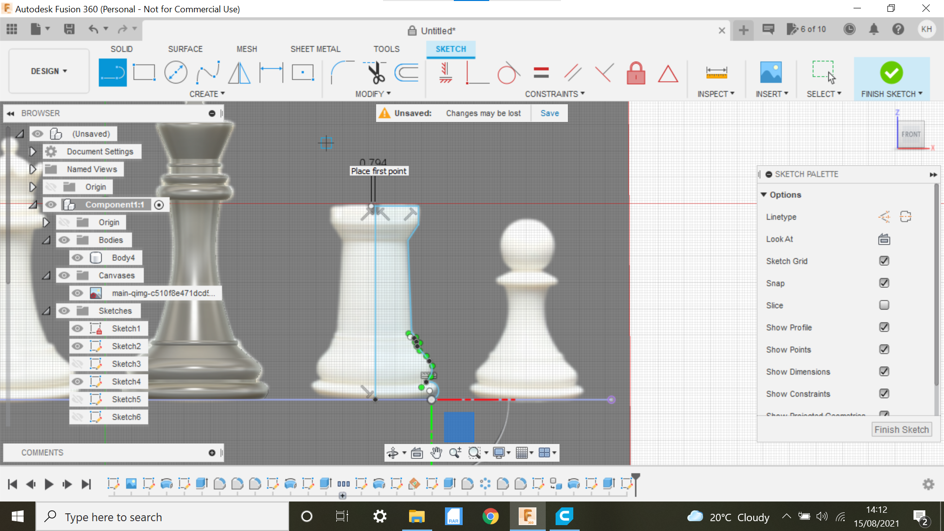Chess Pieces 3D Printed Designed With Fusion 360 : 4 Steps (with ...
