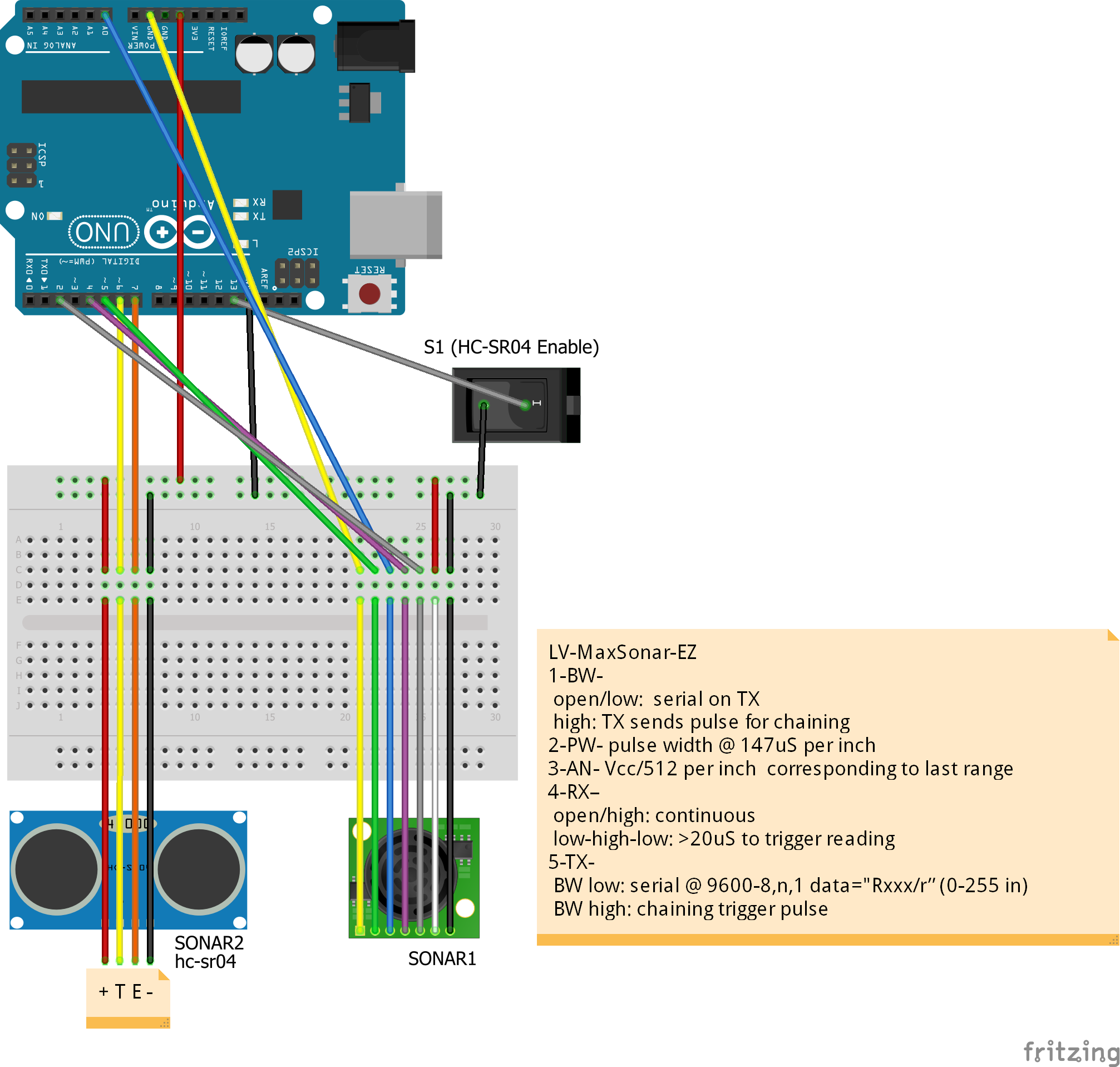 Comparing LV-MaxSonar-EZ and HC-SR04 Sonar Range Finders With Arduino ...