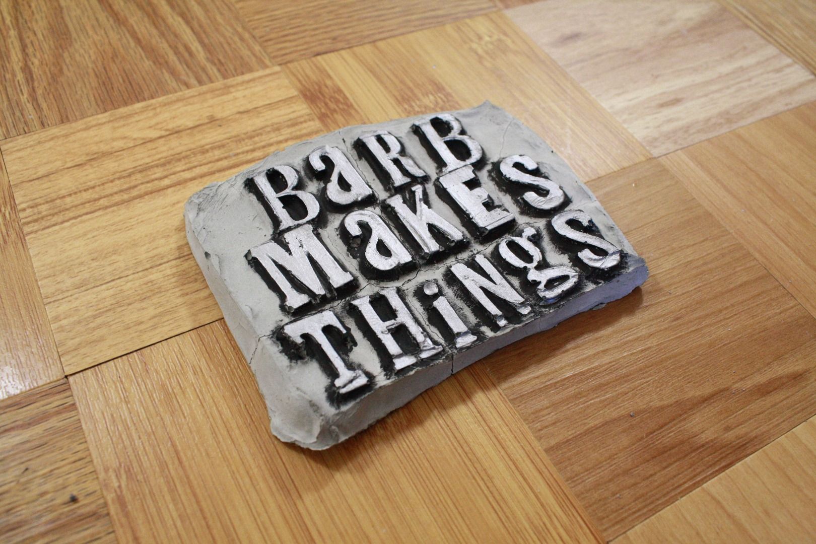 Concrete Letterpress Sign : 6 Steps (with Pictures) - Instructables