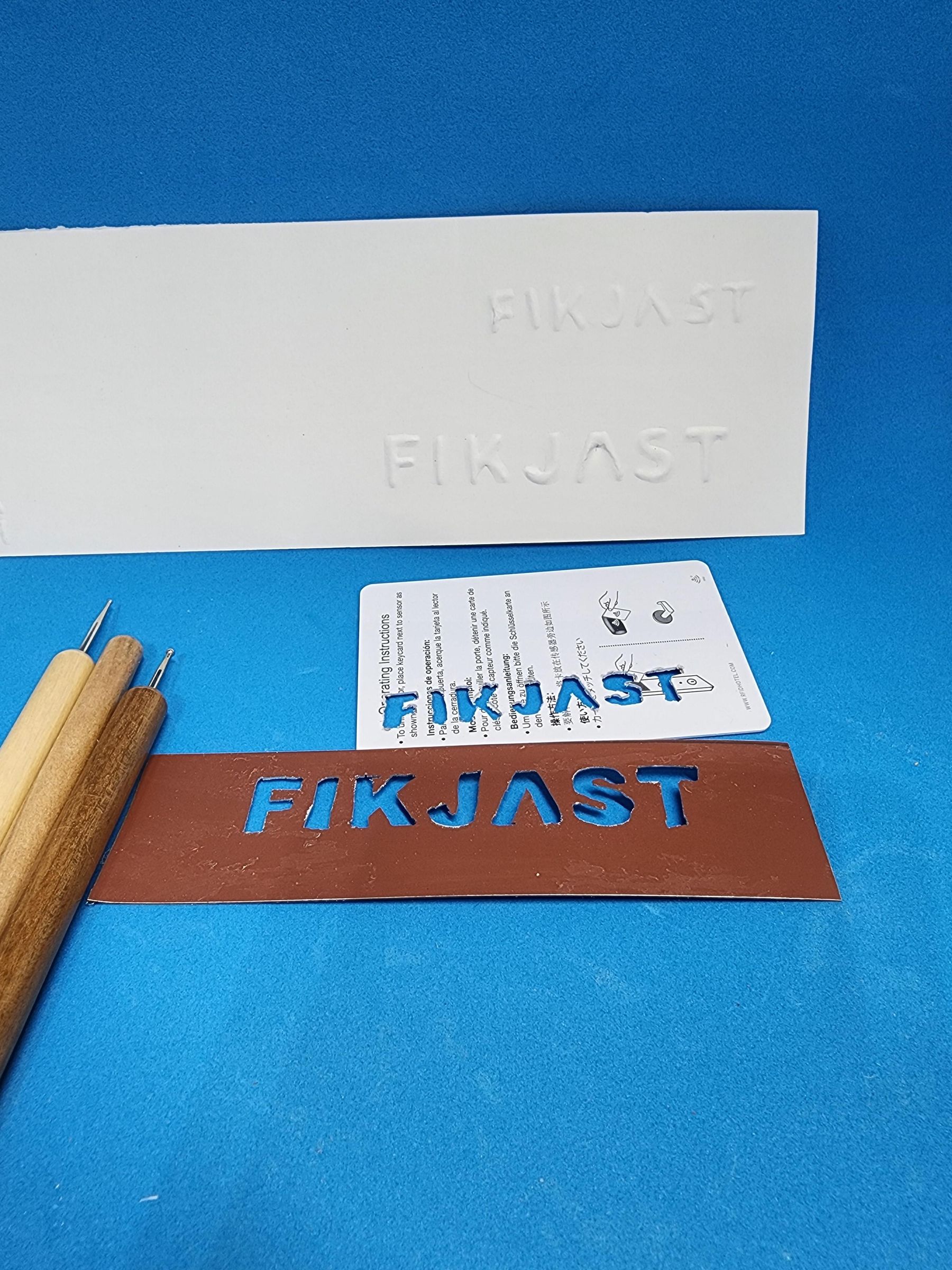 Letter Embossing Plates - Metal & Plastic : 8 Steps (with Pictures ...