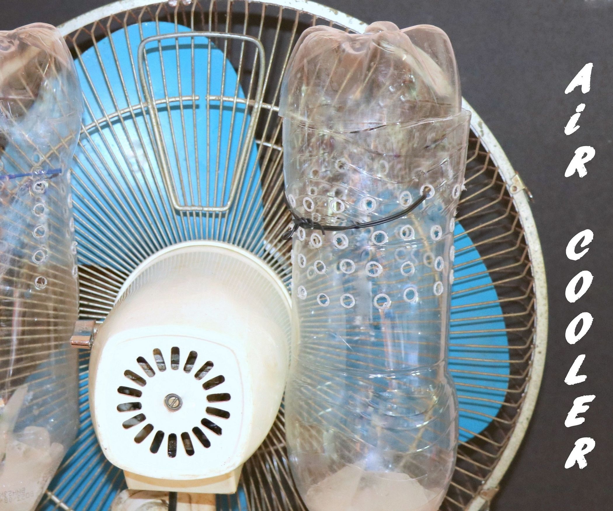 How to Make AIR CONDITIONER at Home Using Plastic Bottle and Old Fan ...