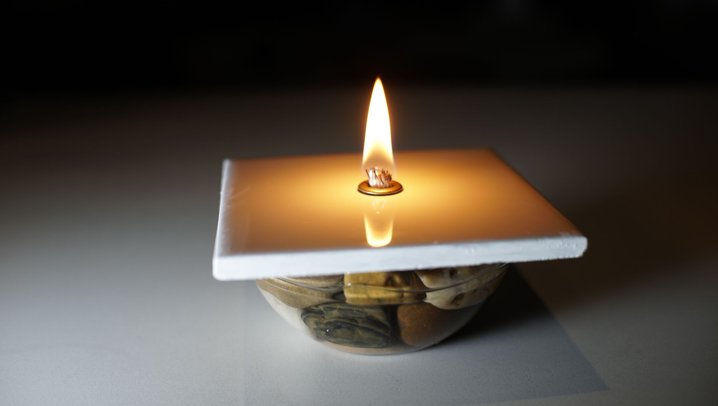 How to Make an Oil Candle From a Tile or Rock : 6 Steps (with Pictures ...
