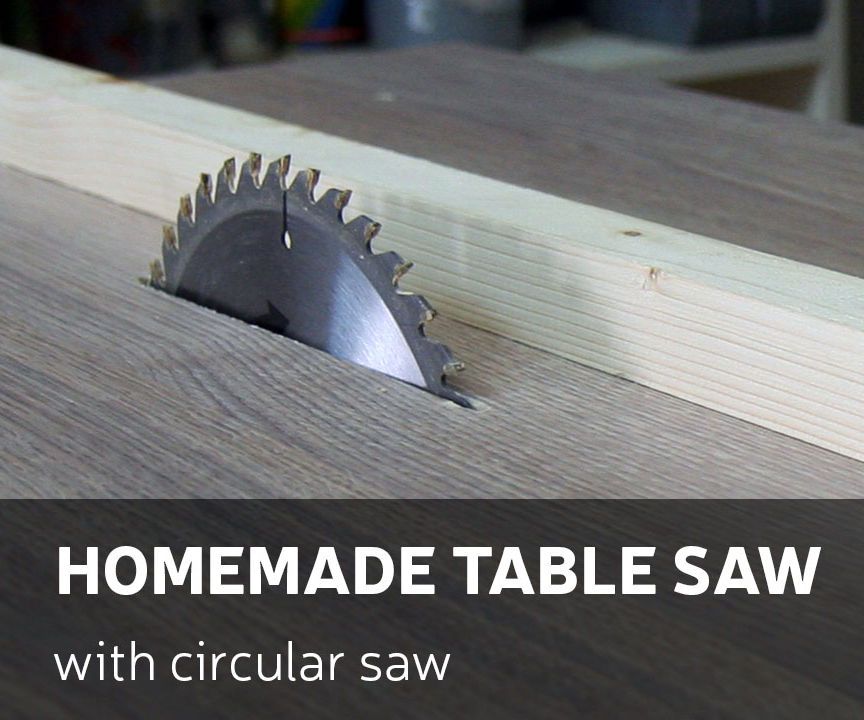 How to Make a Homemade Table Saw With Circular Saw : 6 Steps (with ...
