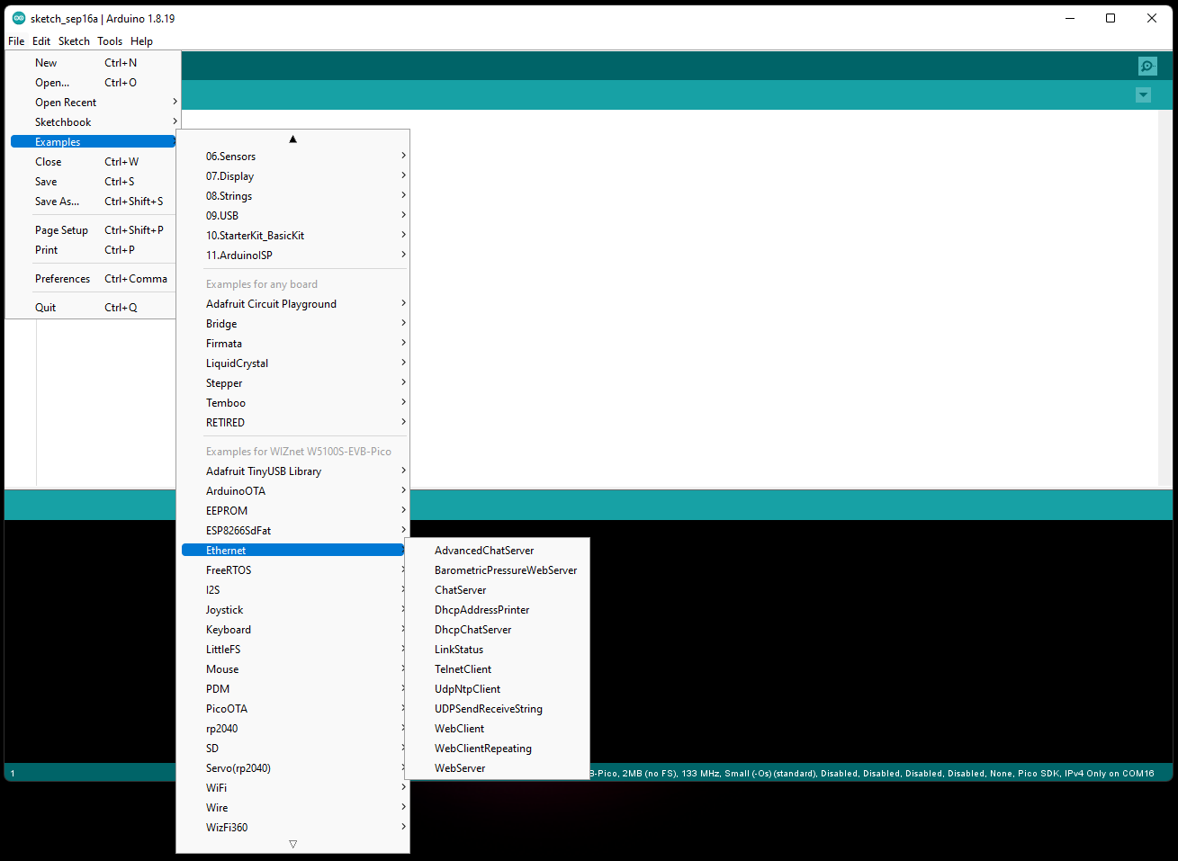 The Arduino Raspberry Pi Pico/RP2040-Ethernet V2.1.1 : 10 Steps ...
