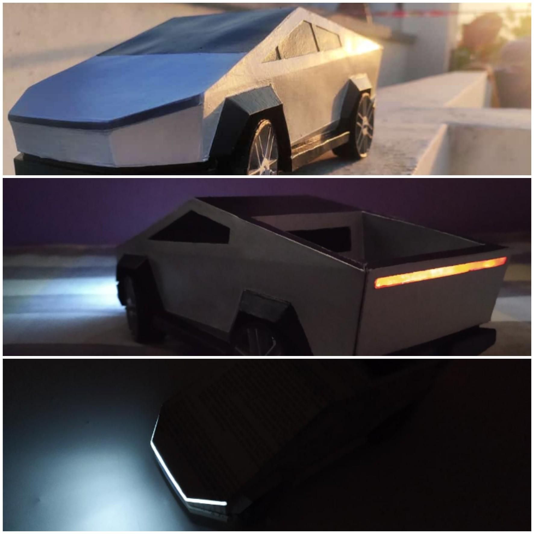 Tesla Cybertruck DIY Made of Cardboard : 6 Steps (with Pictures ...