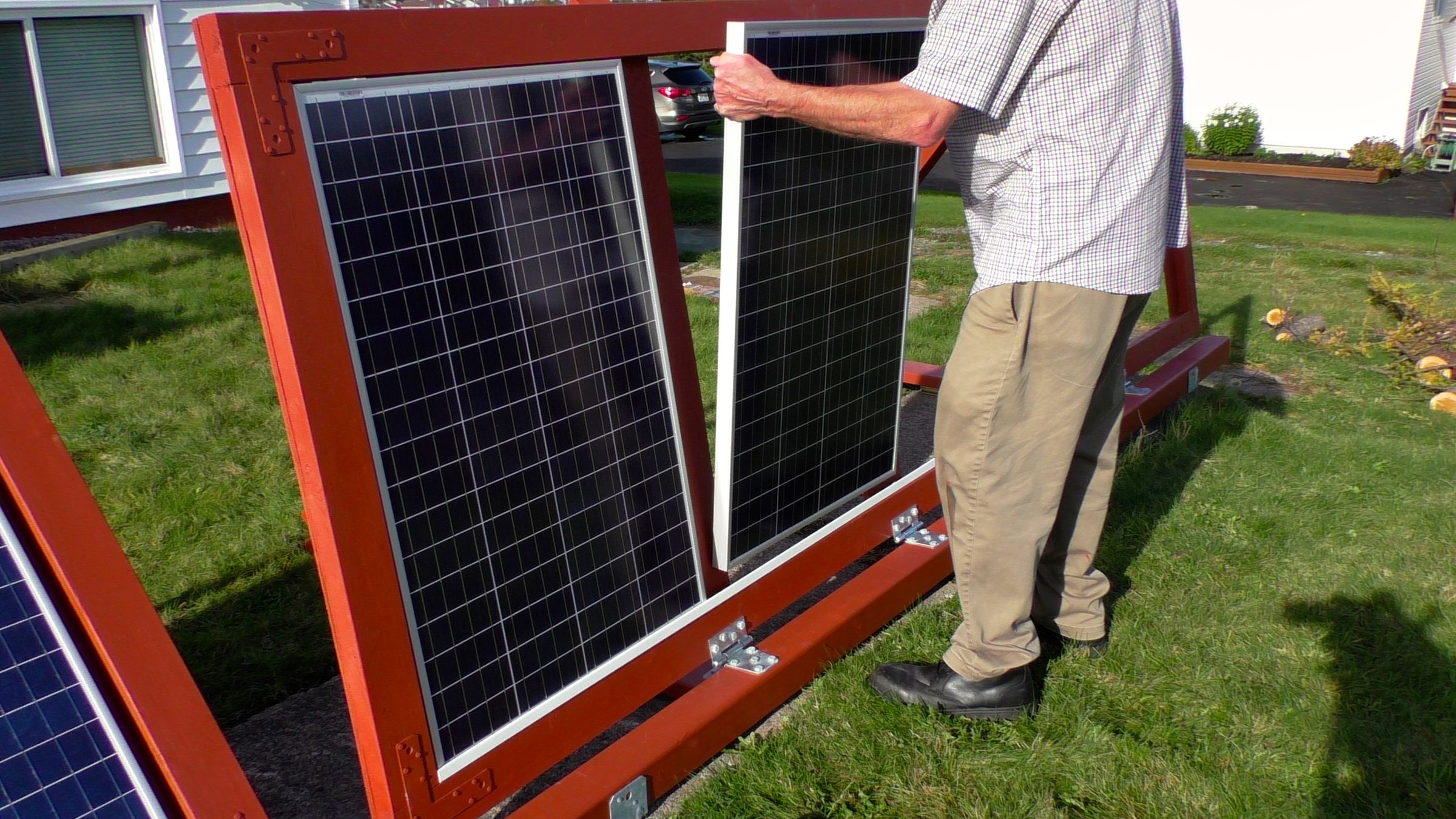 Ground Mounted Solar Panels With Adjustable Angles : 7 Steps (with ...