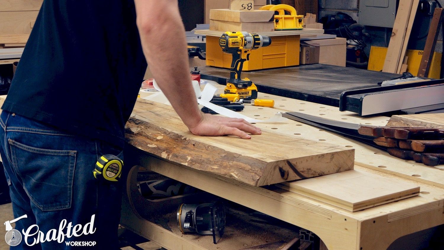 Modern Live Edge Waterfall Coffee Table | How to Build : 22 Steps (with ...