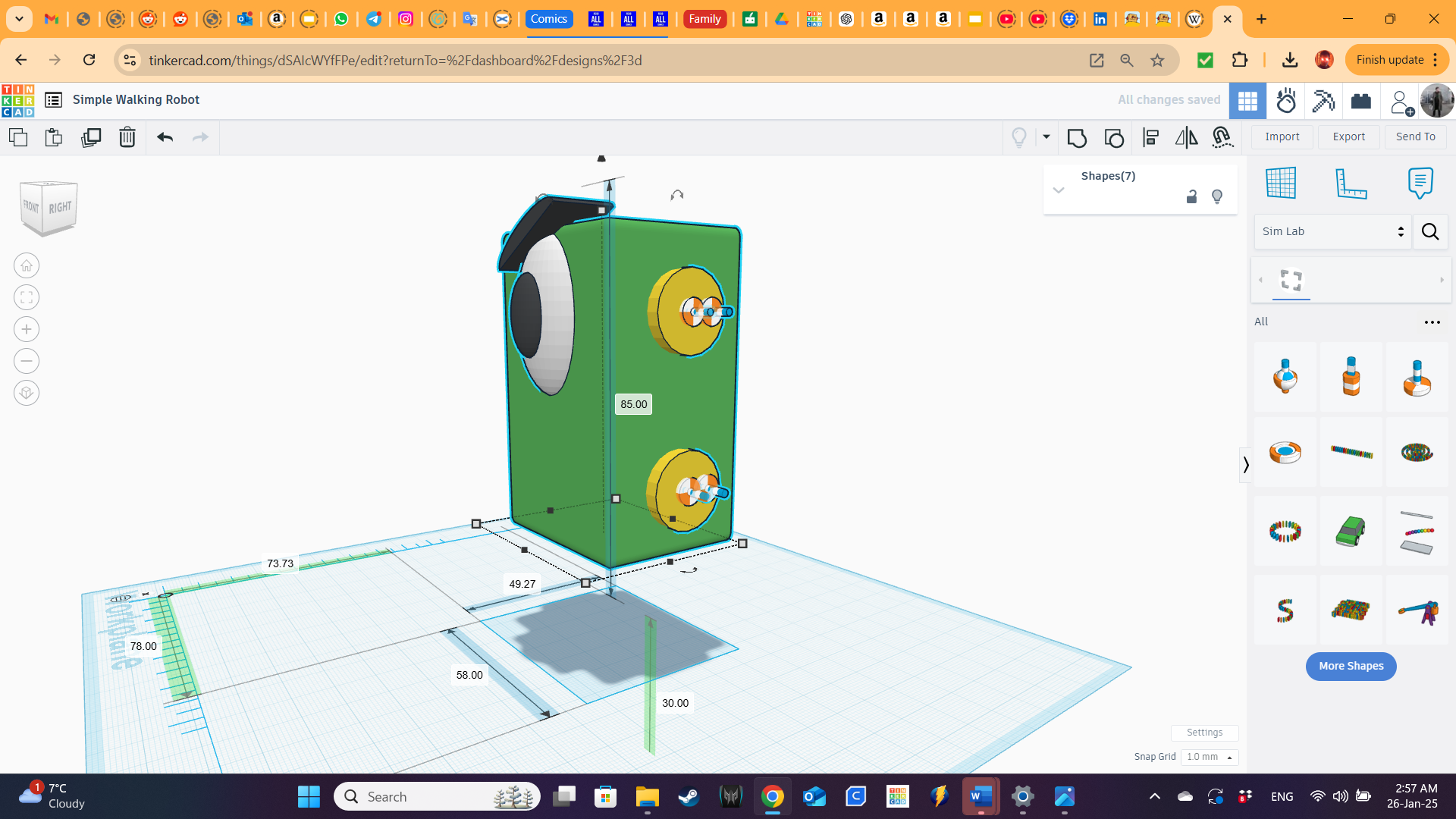 Tinkercad Robotics for School: SIMLAB KOMBAT! (virtual Walking Robots ...