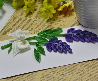 How to Make Valentine’s Day Quilling Lavender Cards : 7 Steps (with ...