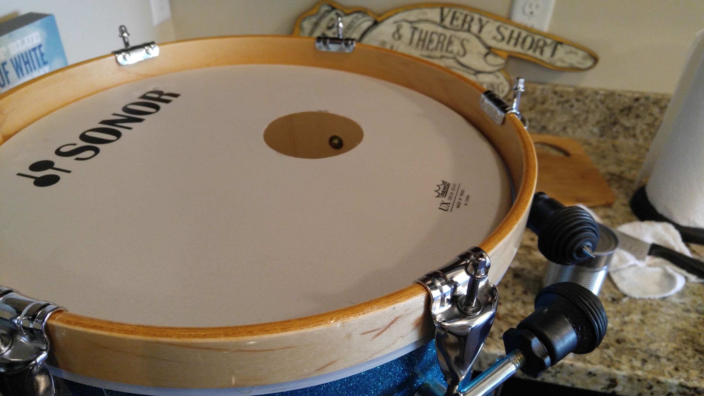 How to Create a Mic Port on a Bass Drum and Tune Toms : 11 Steps (with ...