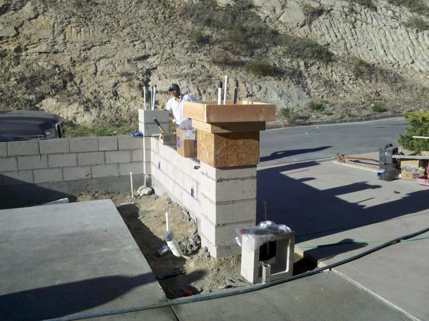 Architectural Cast Concrete: Wall Caps, Column Caps, and Fireplace ...