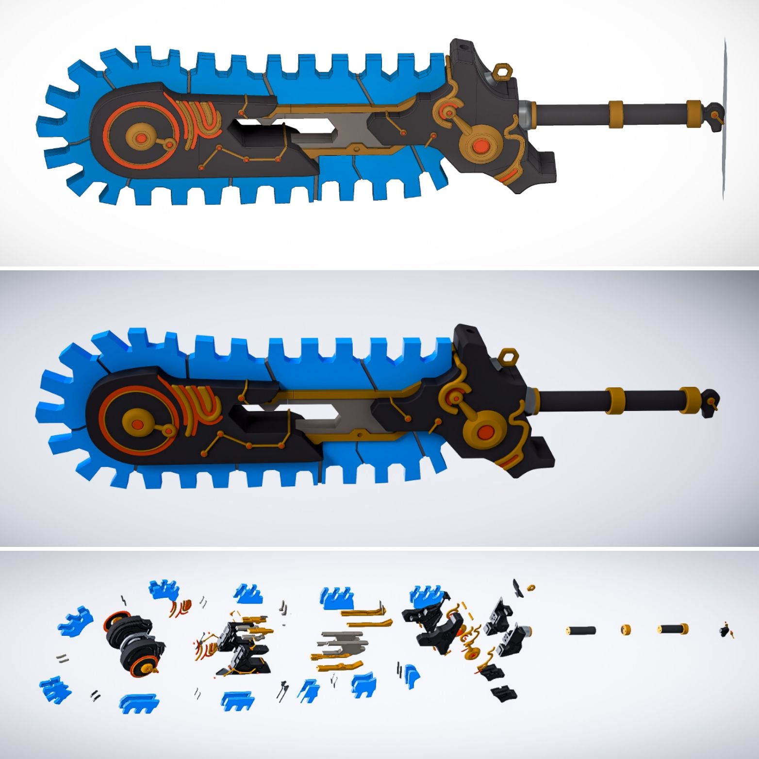 Ancient Bladesaw - 3d Printed - Legend of Zelda: BotW : 8 Steps (with ...