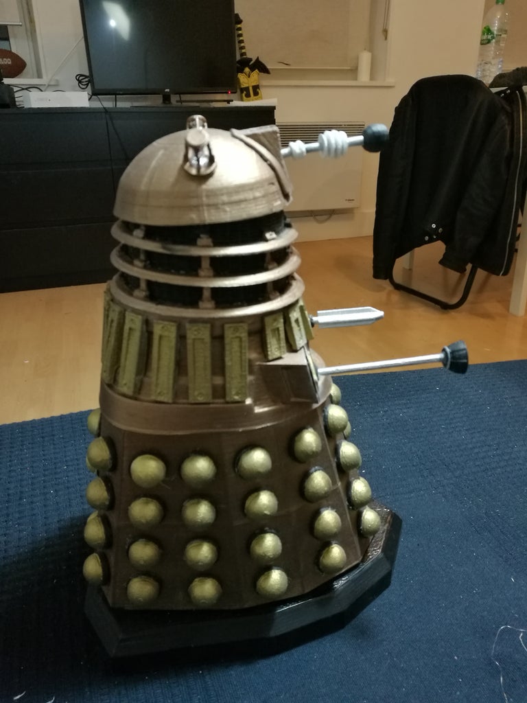 3d Printed Motorized Dalek 5 Steps With Pictures Instructables