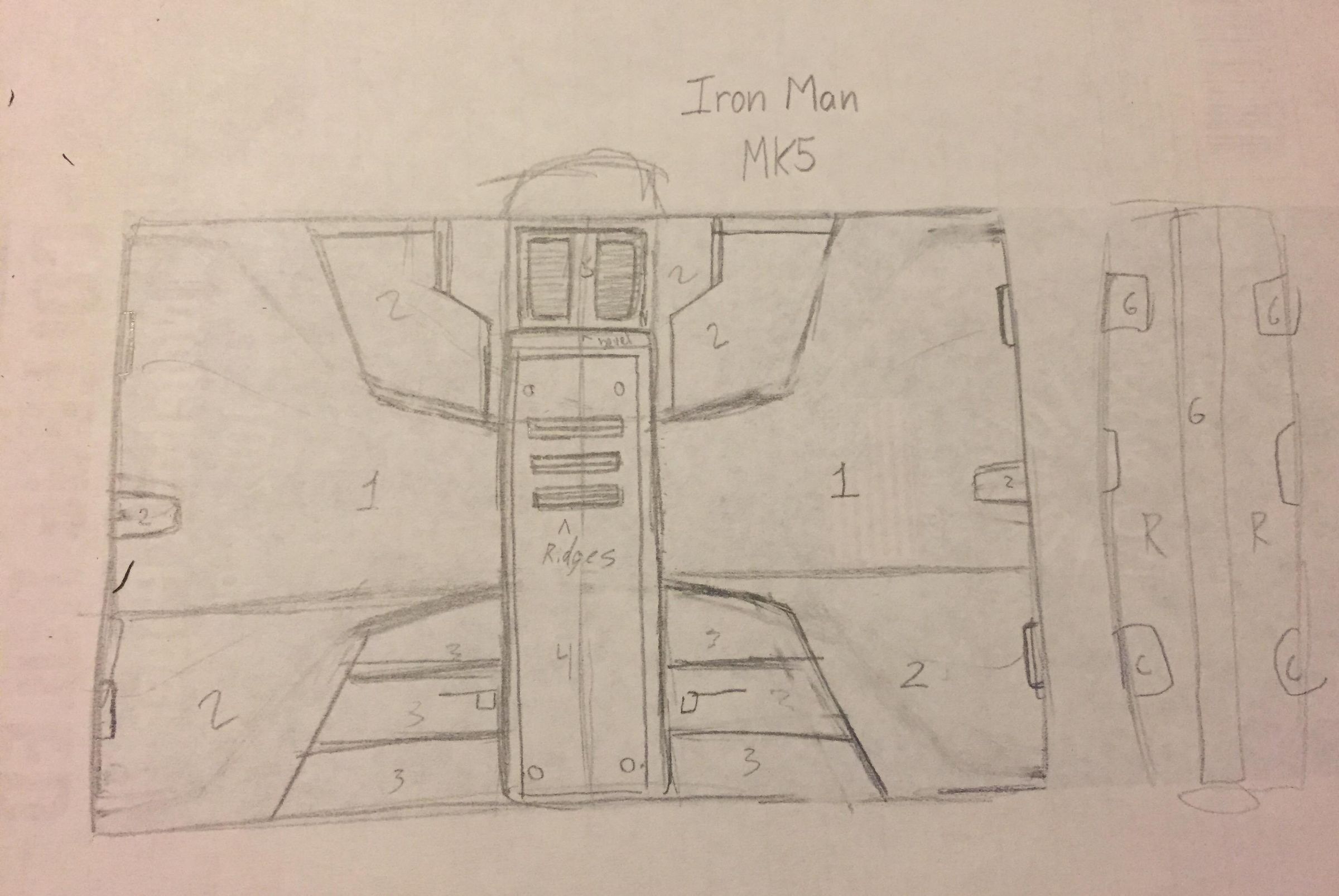Iron Man Schematics Mark 1