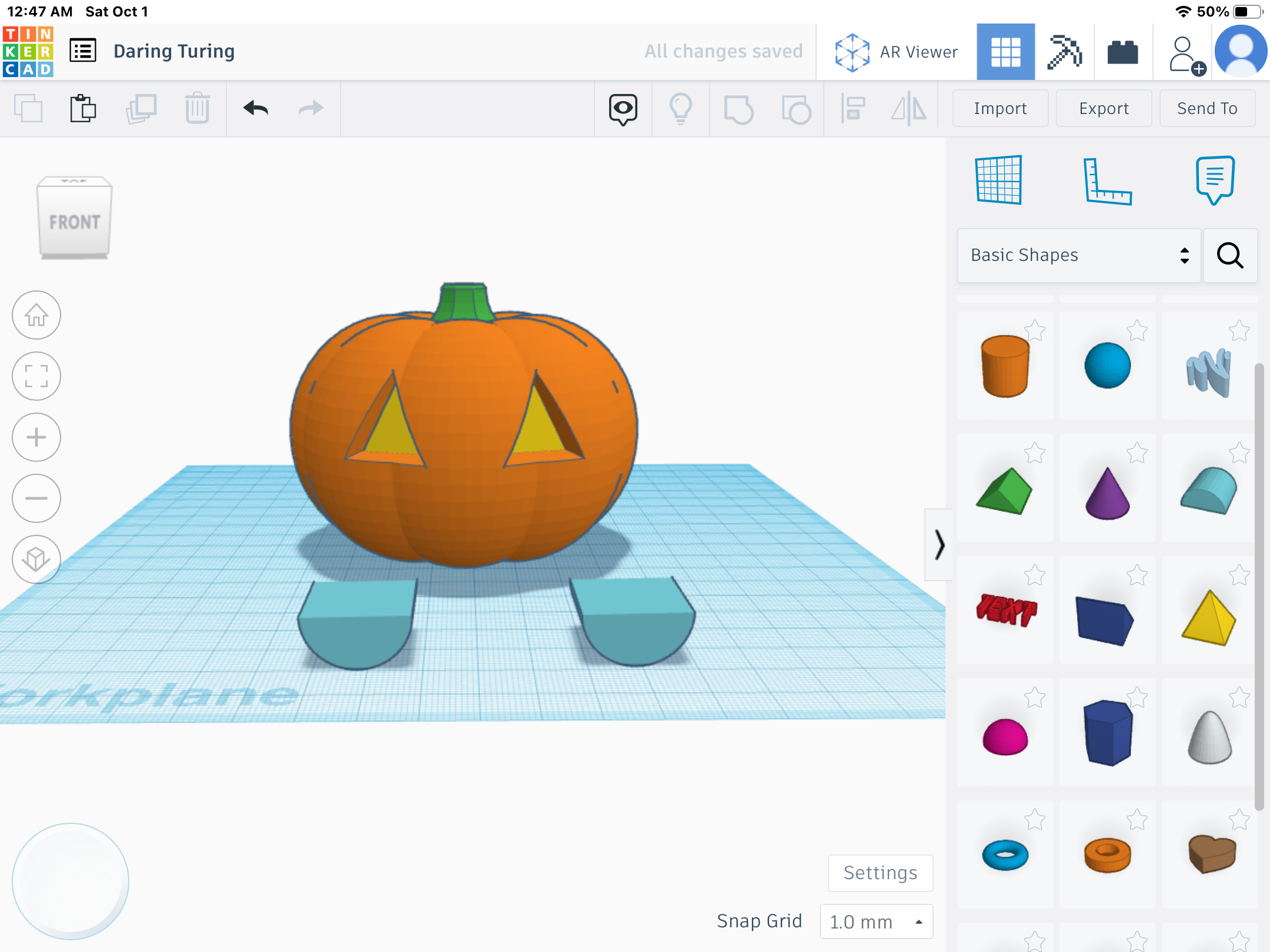 Cute Jack-O-Lantern in Tinkercad : 4 Steps - Instructables