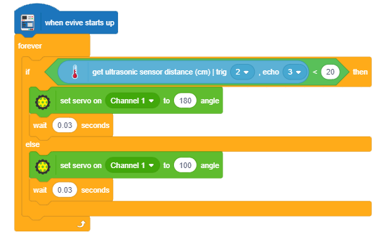 Controlling a Servo Motor Using Signal From the Ultrasonic Sensor : 9 ...