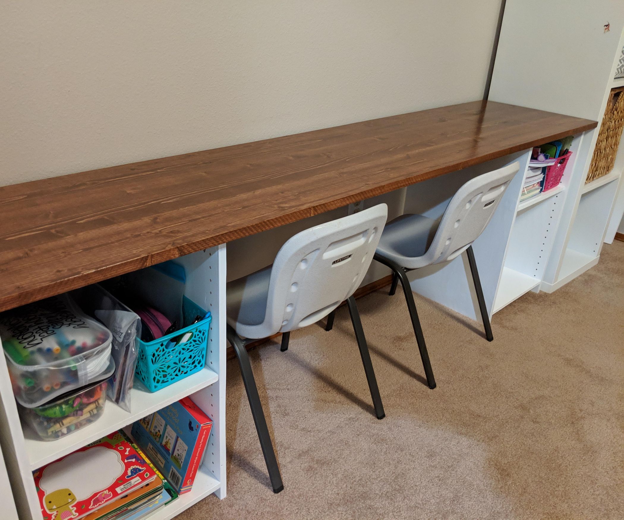 Simple Two Seat Childrens Desk : 8 Steps (with Pictures) - Instructables