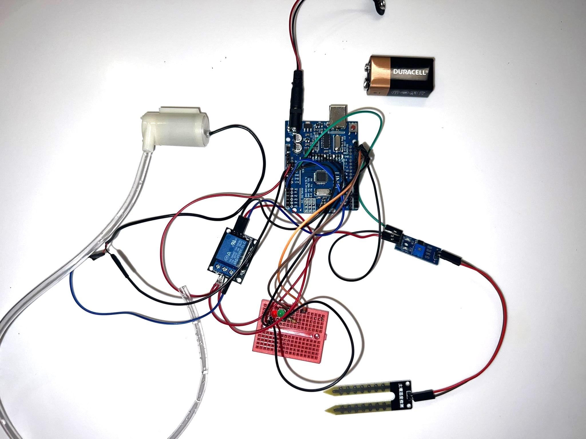 Self-watering Flower Pot !! With Arduino : 4 Steps - Instructables