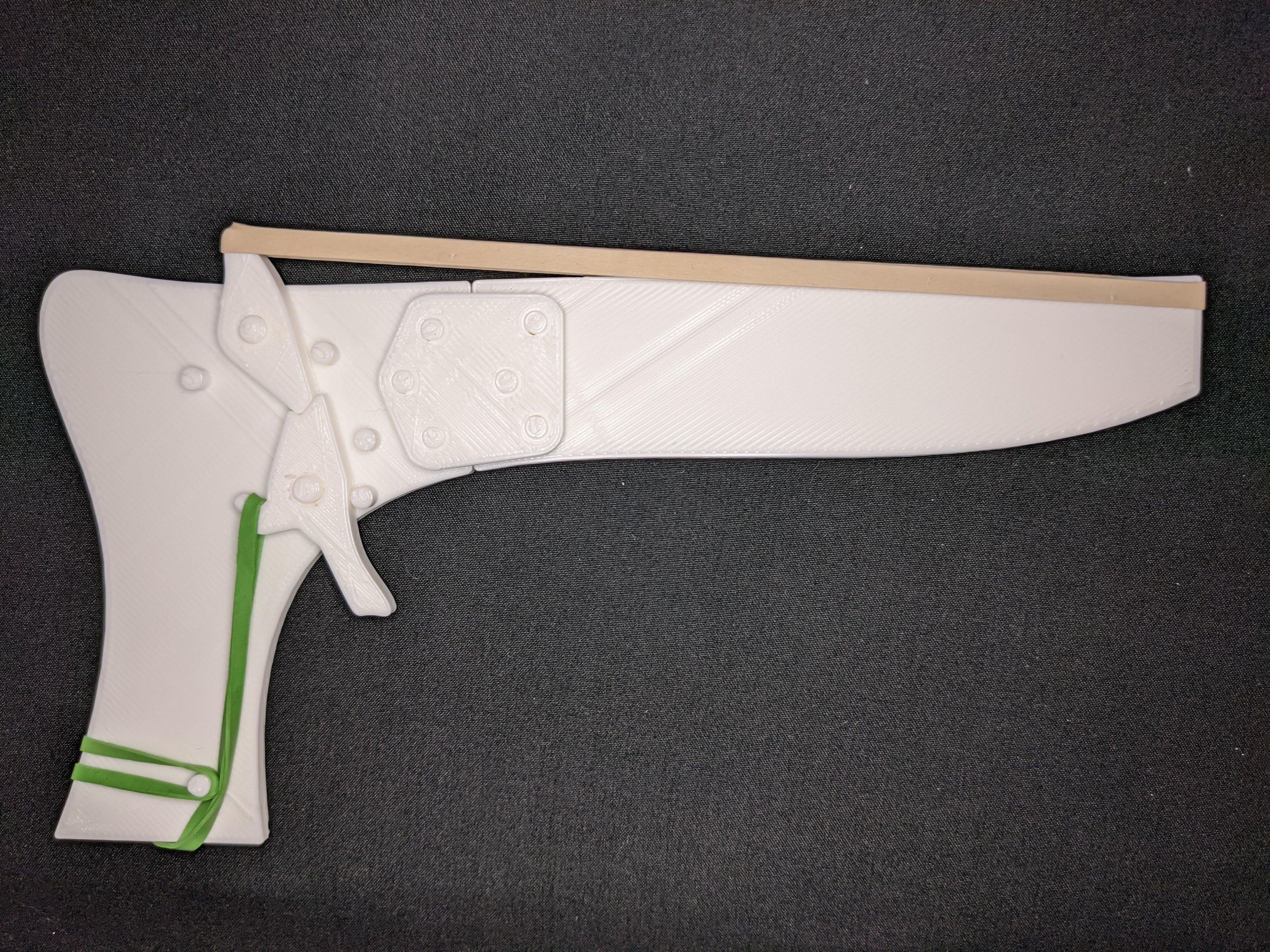 Rubber Band Shooter With Hair Trigger - 3D-Print or Make From Cardboard ...