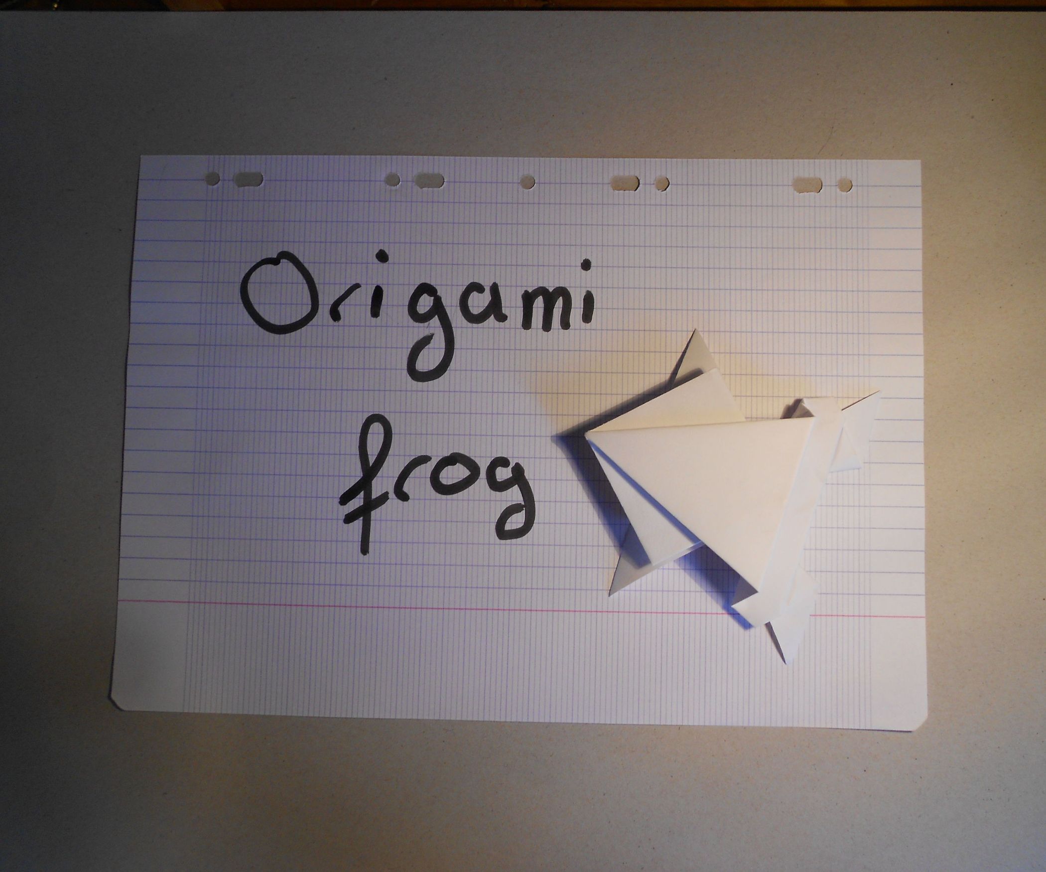 Origami Jumping Frog : 8 Steps - Instructables