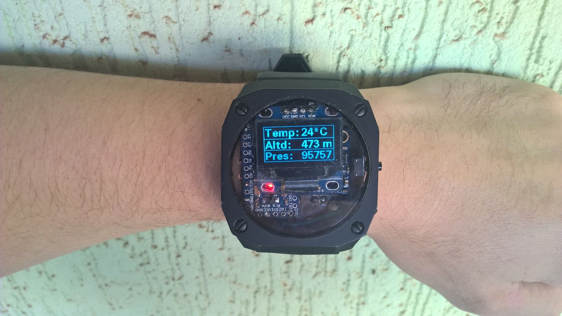 Arduino Pedometer Watch, With Temperature, Altitude and Compass! : 6 ...