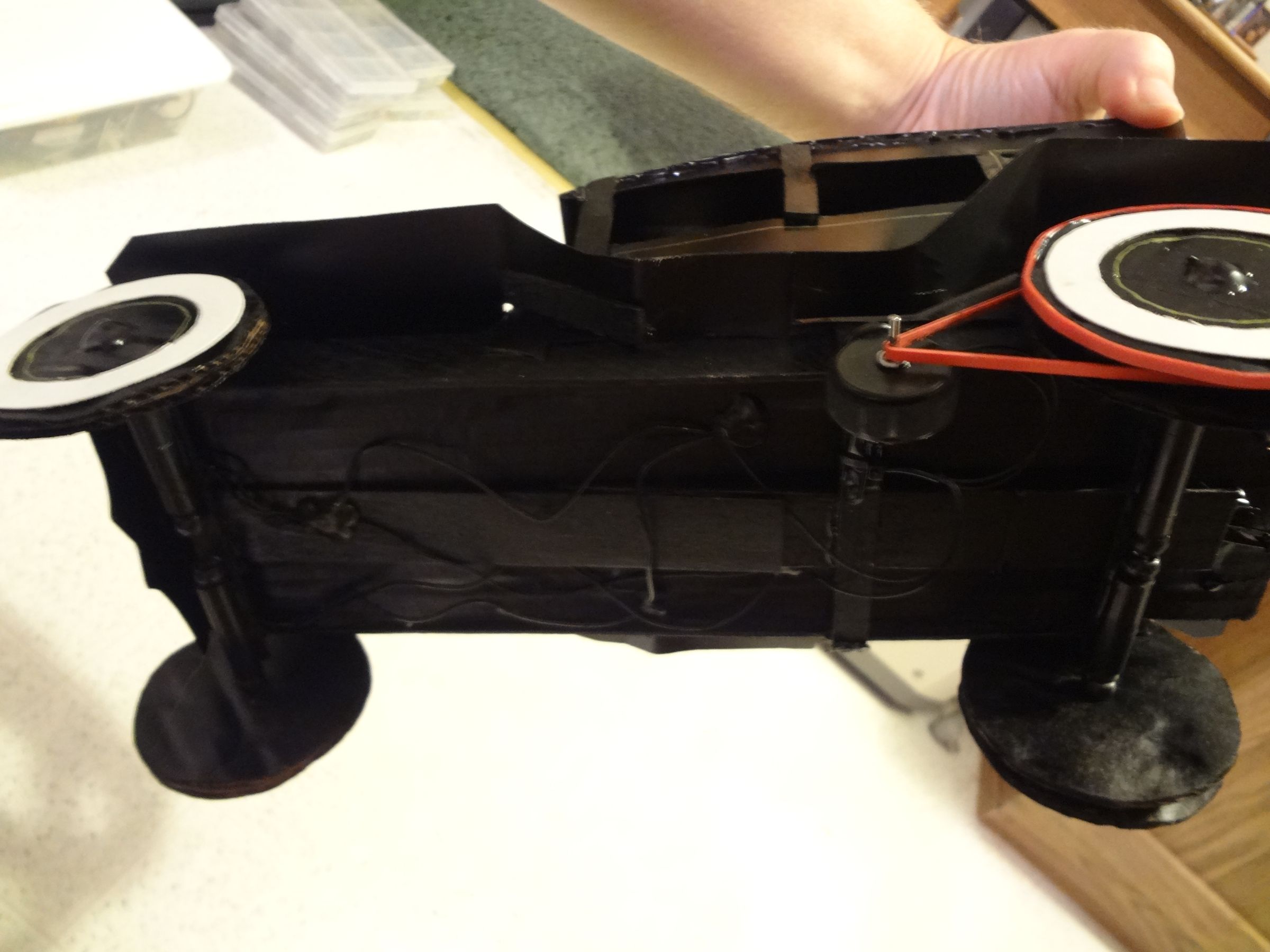 Cardboard Hearse Car With Motor & Led's, Pulley Driven. : 6 Steps (with ...
