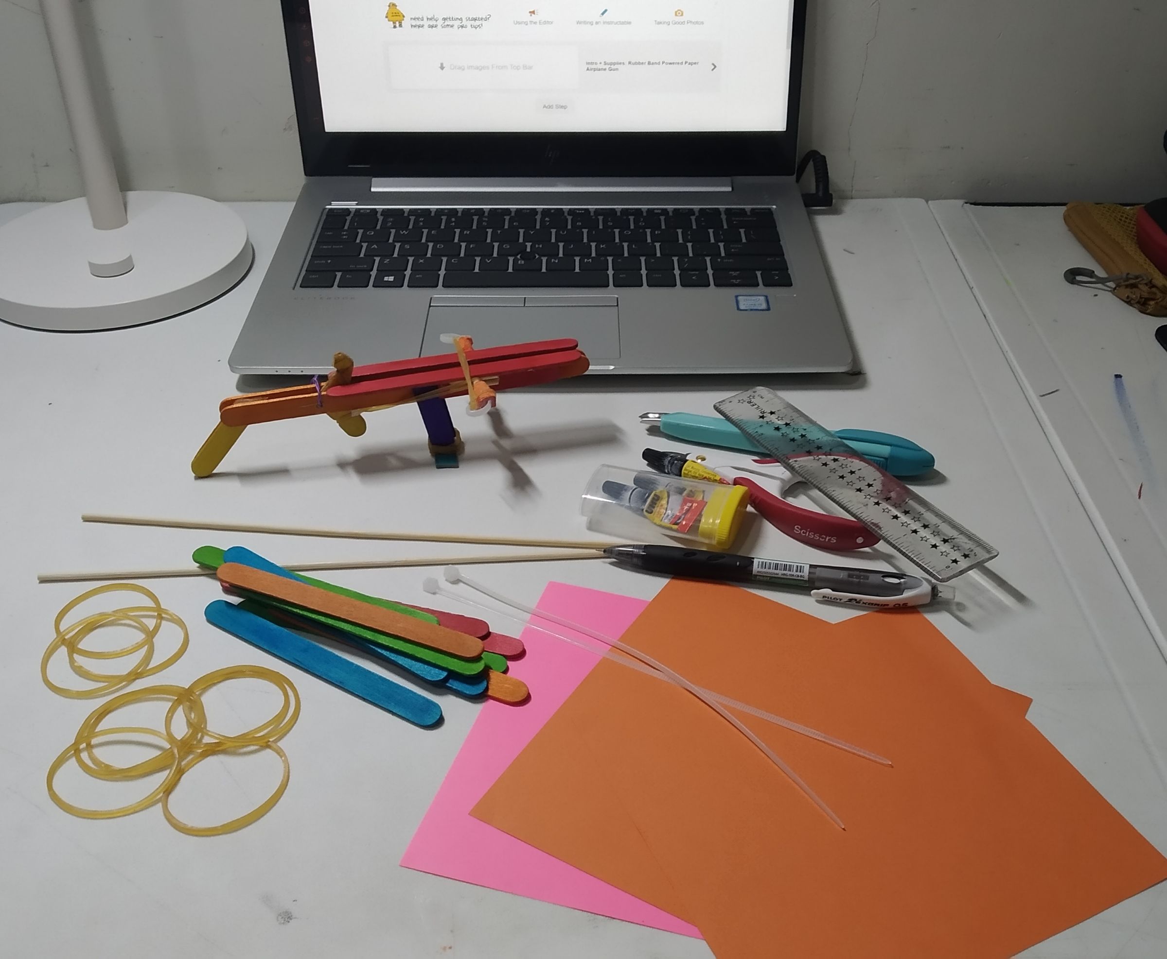 Rubber Band Powered Paper Airplane Gun : 7 Steps (with Pictures ...