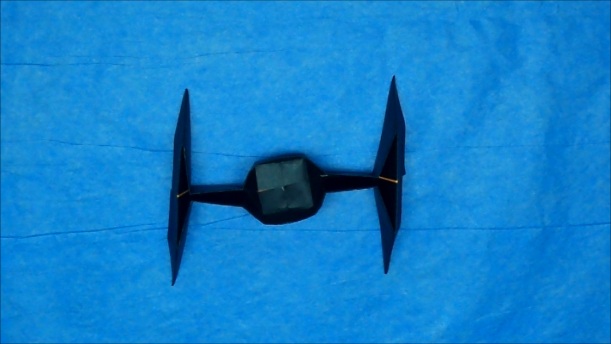 Origami Caccia Tie How To Fold An Origami Star Wars TIE Fighter : 13