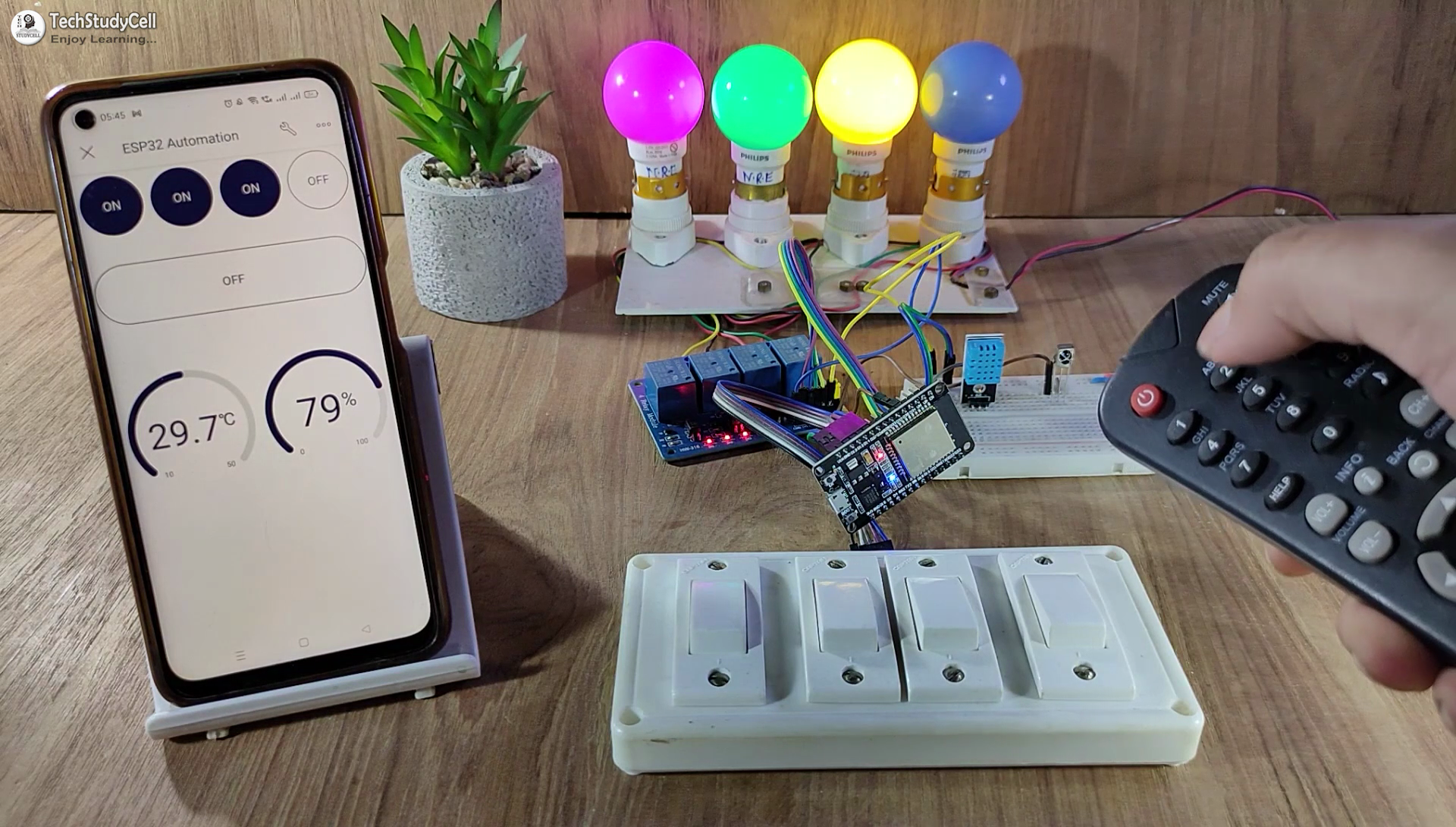 Iot Controlled Led Using Esp32 With Blynk App Arduino Iot Iot Projects