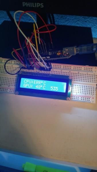 Arduino LCD Computer Temperature Monitor : 5 Steps - Instructables