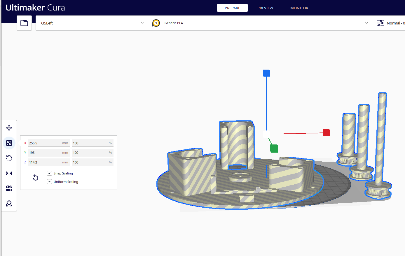 3D Printed Triple Shaft Stepper Motor Mechanism With Arduino Control : 7 Steps (with Pictures ...