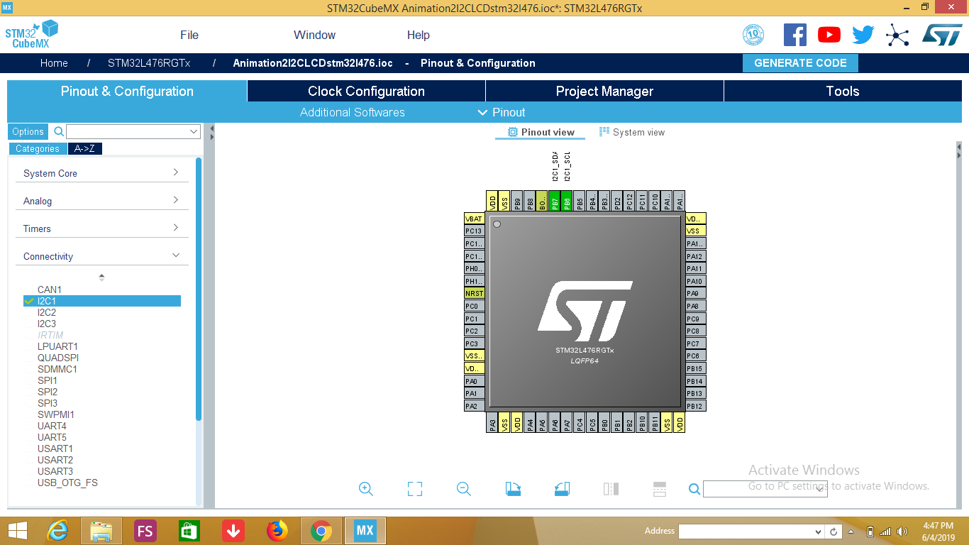 Animation on 16x2 I2c LCD USING STM32 Nucleo : 4 Steps - Instructables
