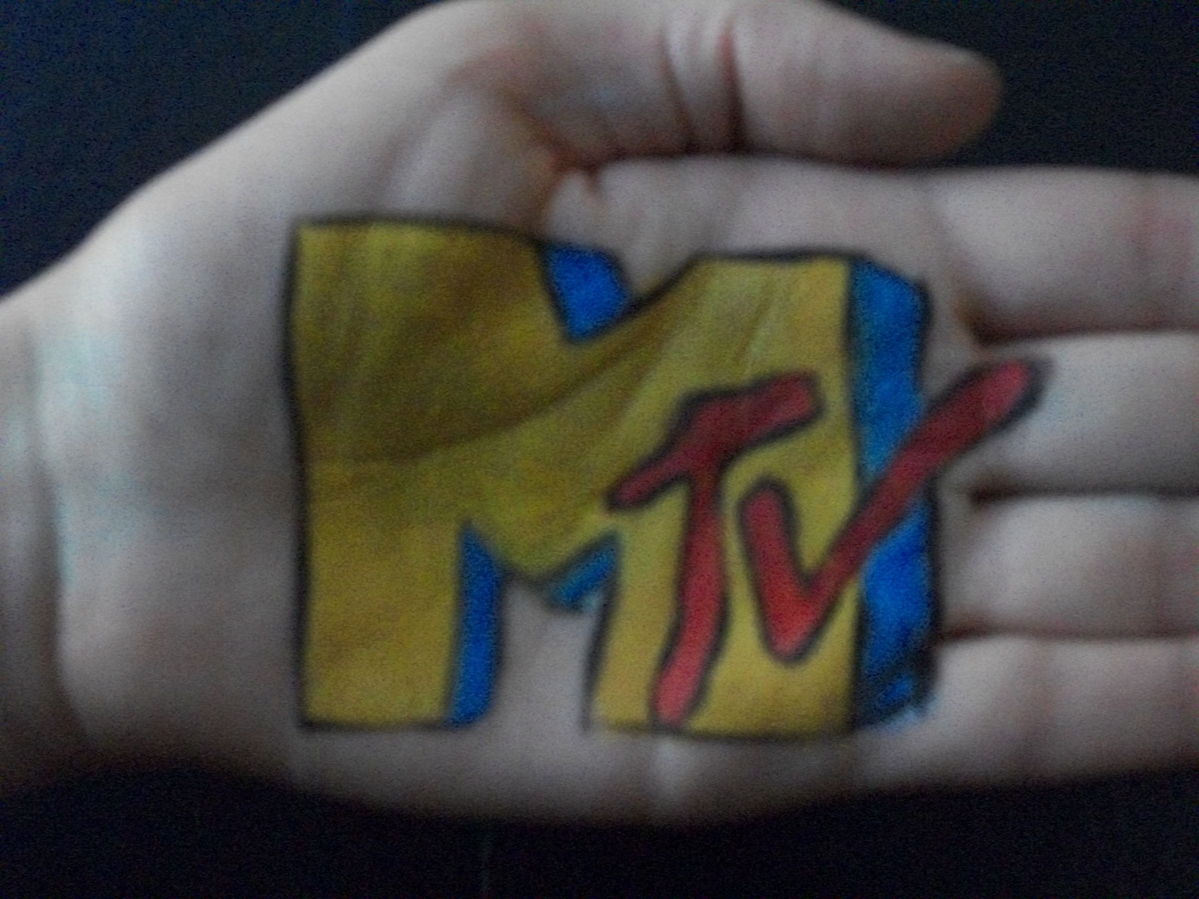 MTV Logo Hand Art : 5 Steps - Instructables