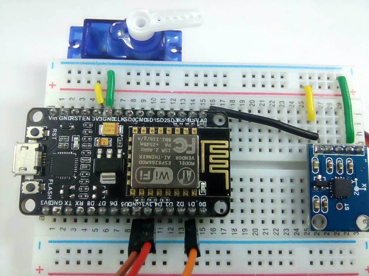 Control Servo Motor Using Accelerometer : 5 Steps (with Pictures ...