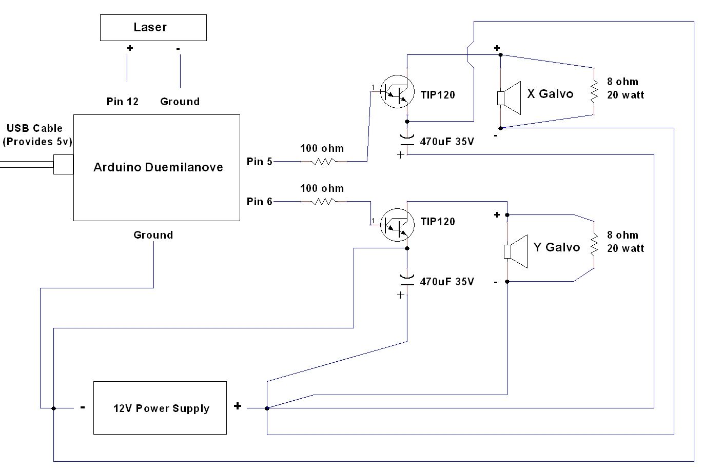 Arduino Laser Show With Full XY Control : 33 Steps (with Pictures ...