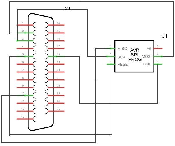 Simplest AVR Parallel Port Programmer : 3 Steps - Instructables